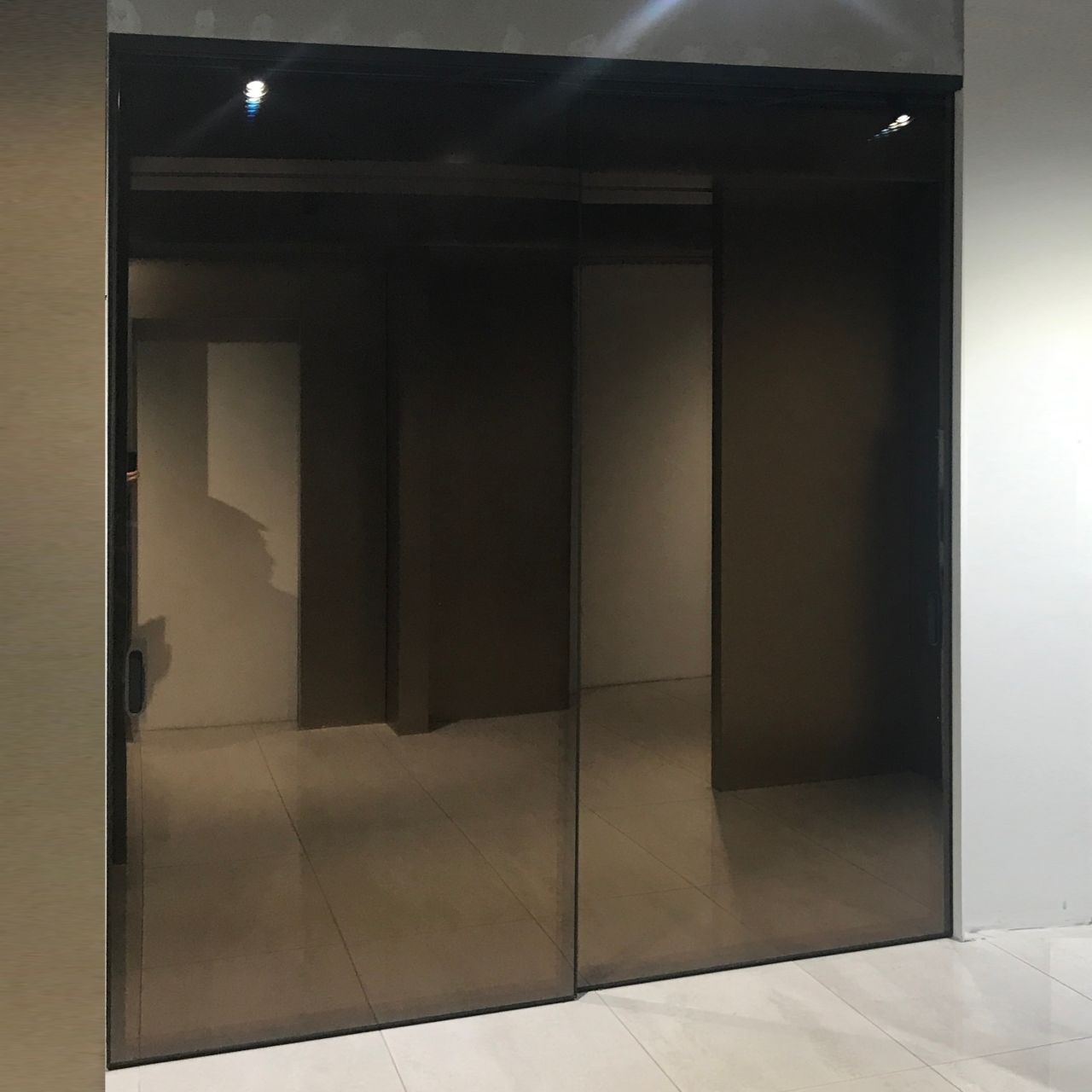 Раздвижная перегородка. FLY (UNION AL), Stopsol Bronze, Dark Brown Matt ...